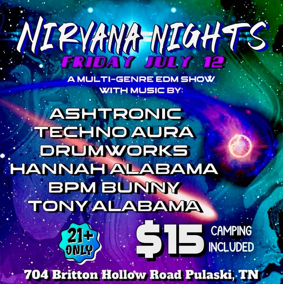 Nirvana Nights: EDM Show – Nirvana Roadhouse